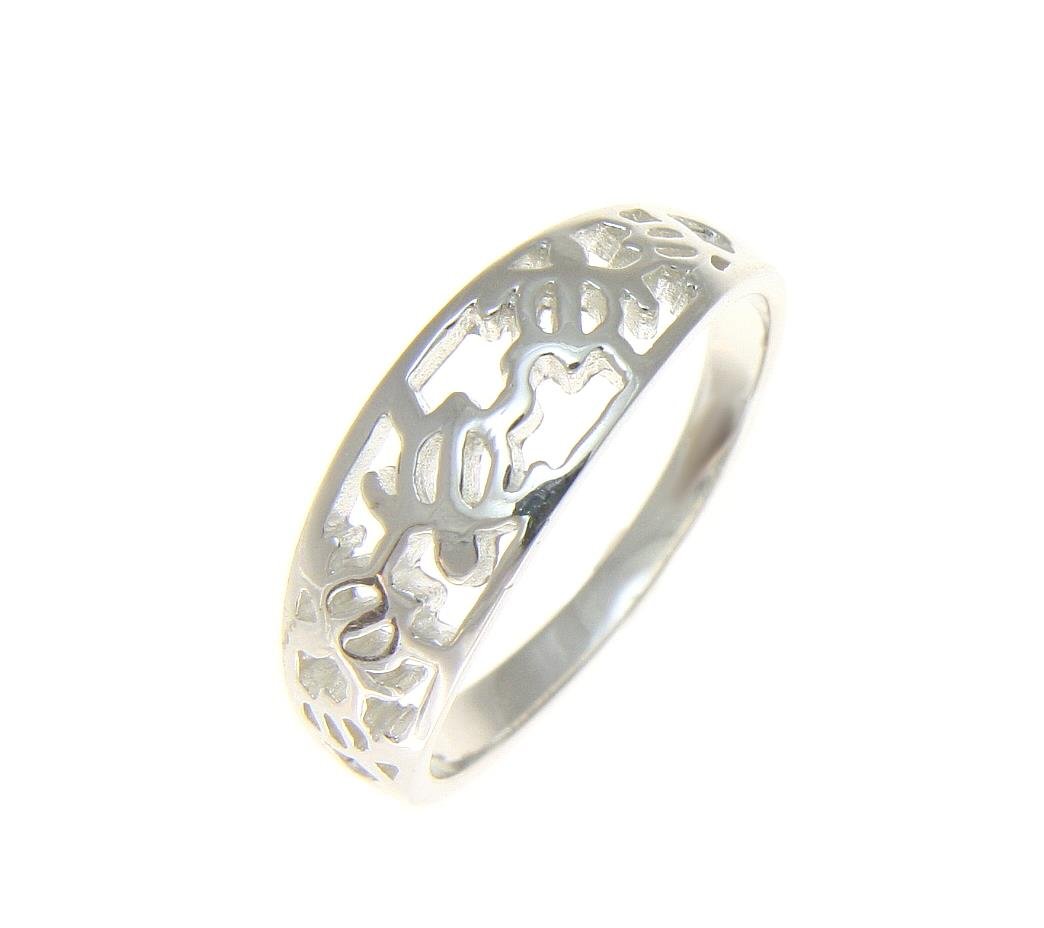 Arthur's Jewelry Sterling silver 925 Hawaiian 5 cut out honu sea turtle ring size 7
