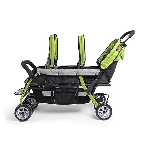 Foundations The Trio Sport Sport Triple Tandem Stroller, Lime
