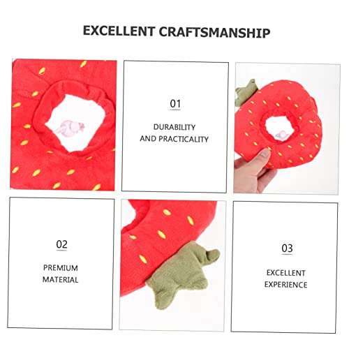 Kisangel 5pcs Cat Collar -bite Collar Donut Decor Cat Calming Collar After Surgery Cat Neck Collars Recovery Dog Collar Cat After-Surgery Collar Pet Red Portable Lint
