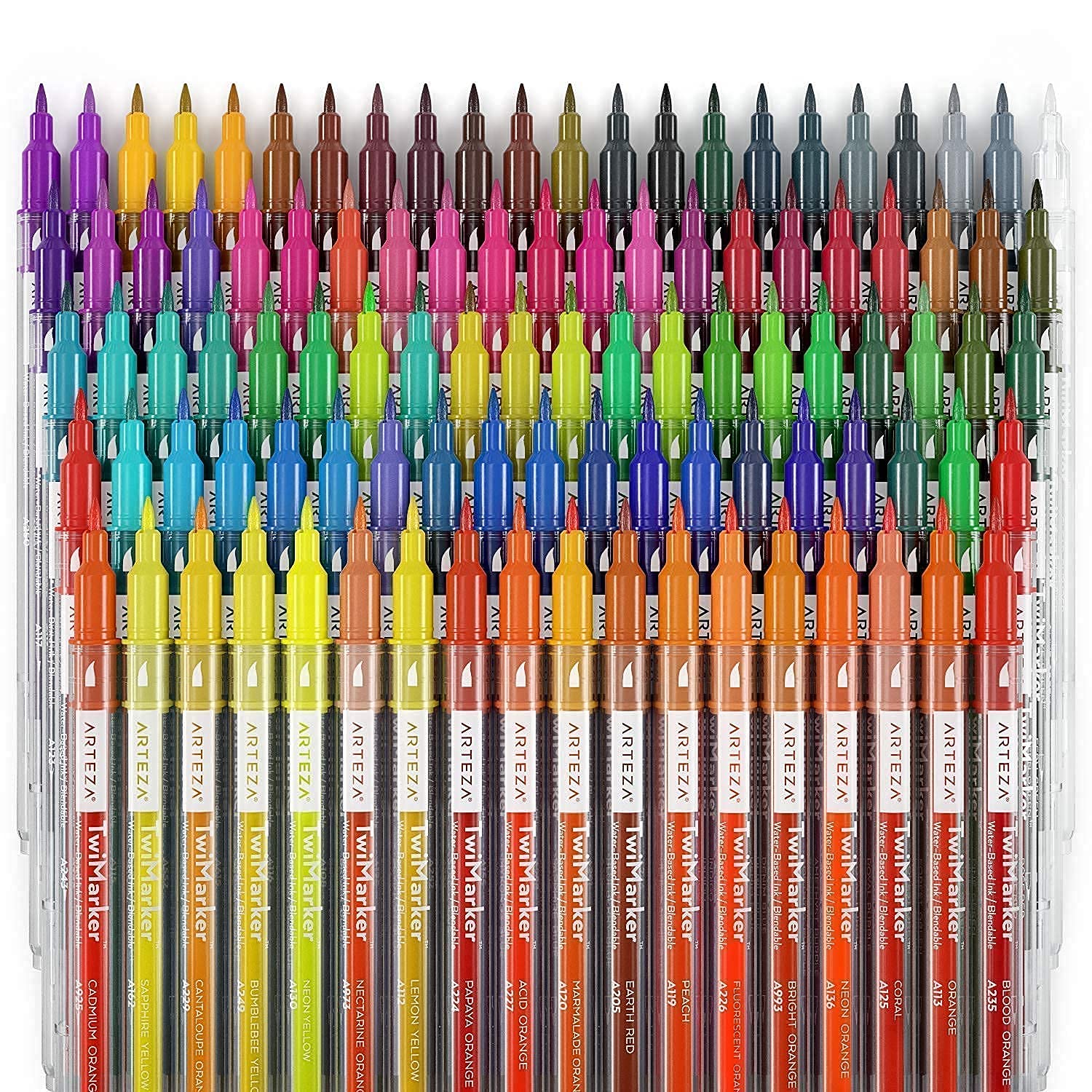 ARTEZA Fineliner Pens And Dual Tip Twimarkers Bundle, Drawing Art Supplies for Artist, Hobby Painters & Beginners