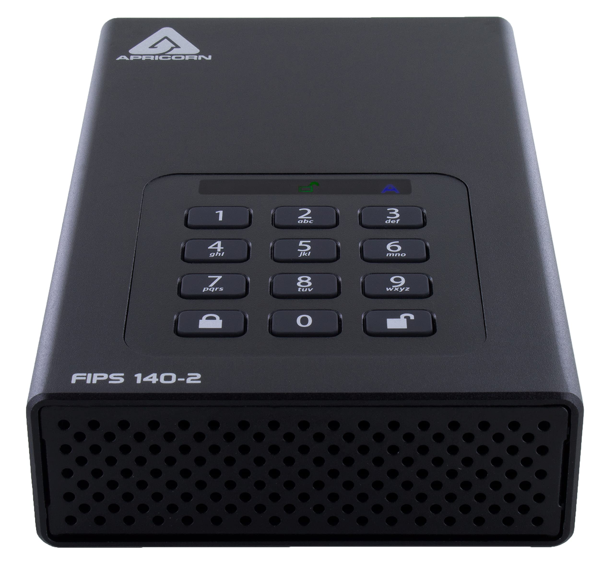 Apricorn 16TB Aegis Desktop Padlock FIPS 140-2 Validated 256-Bit Encrypted Hard Drive (ADT-3PL256F-16TB)