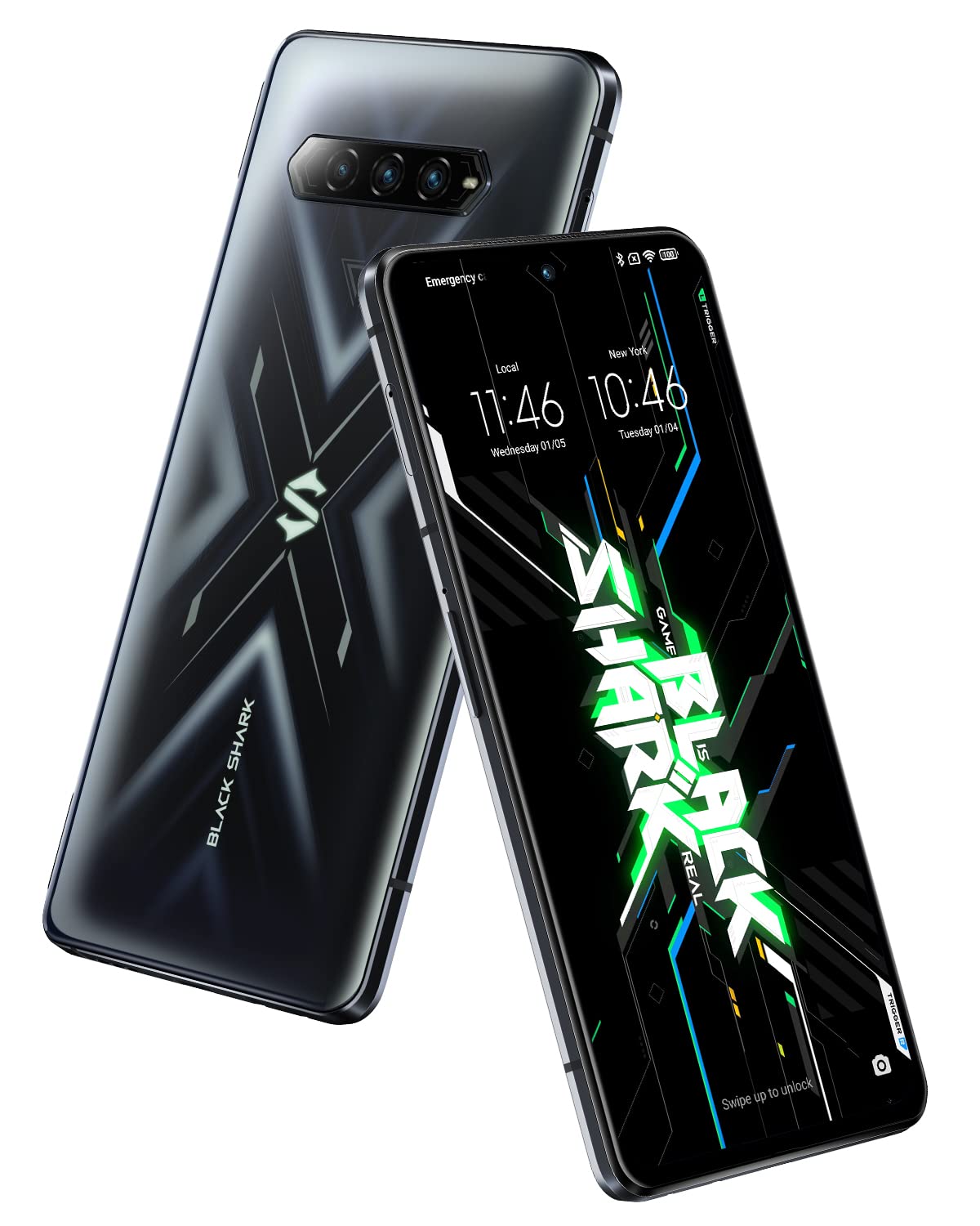 BLACK SHARK 5G Gaming Phone, xiaomi 4 Unlocked Cell Phone |12+256GB | 144Hz Display | 120W Fast Charging | Android Phone Global Version - Black