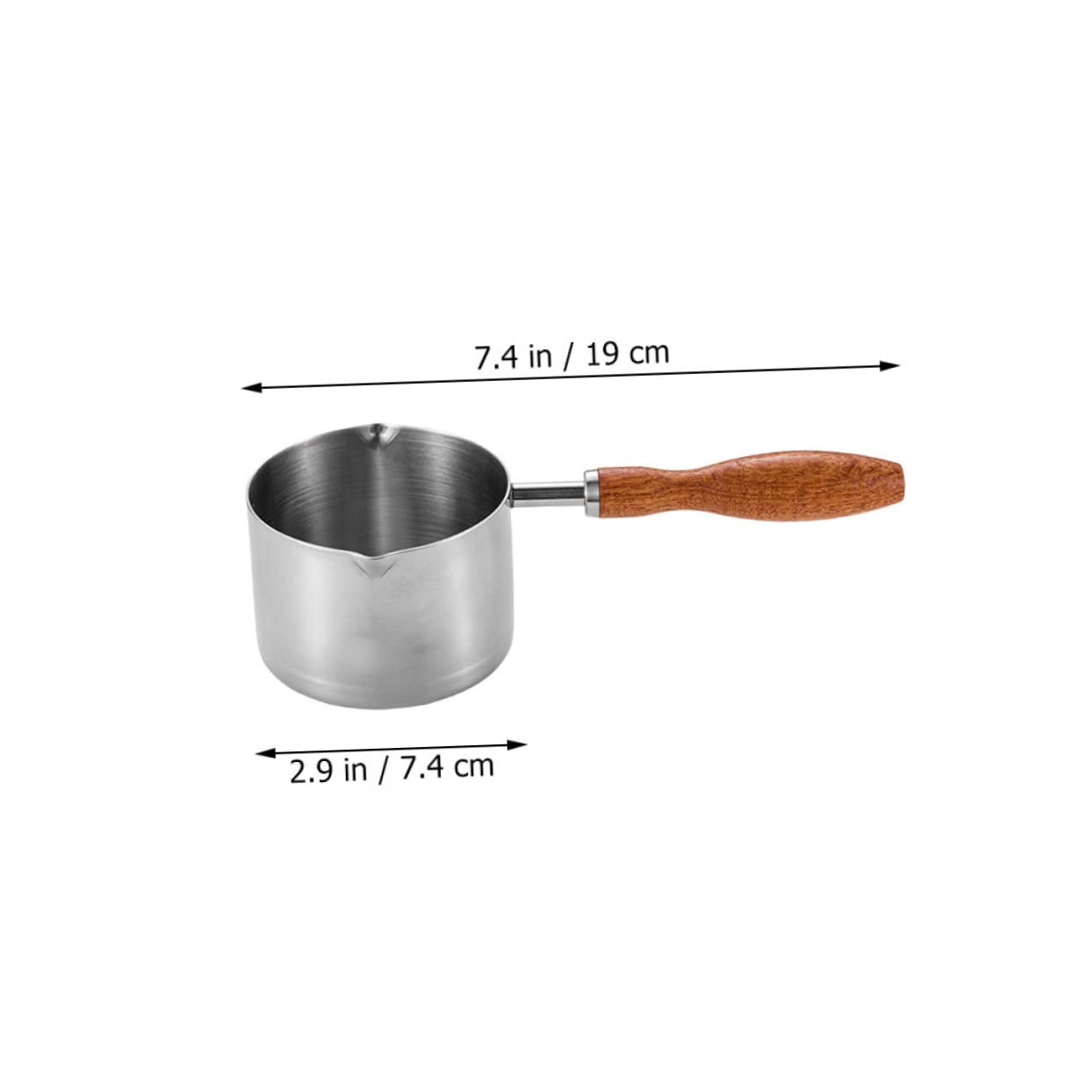 BIUDECO Oil Pan Babish Cookware Sauce Pot Soup Pan Mini Pan Chocolate Heating Pot Candy Kettle Stovetop Sauce Pitcher Coffee Candle Dosa Casserole Stainless Steel Baby Butter