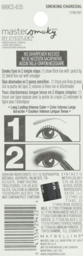 Maybelline New York Eye Studio Master Smoky Shadow Pencil, Smoking Charcoal, 0.018 Ounce