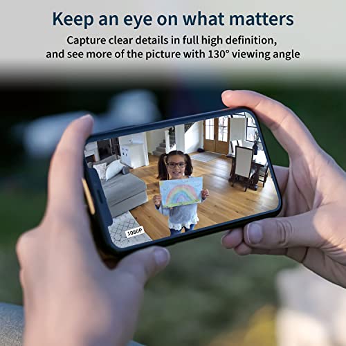 Arlo Essential Indoor Camera - 1080p Video with Privacy Shield, Plug-in, Night Vision, 2-Way Audio, Siren, Direct to WiFi No Hub Needed, Surveillance Security, Black - VMC2040B