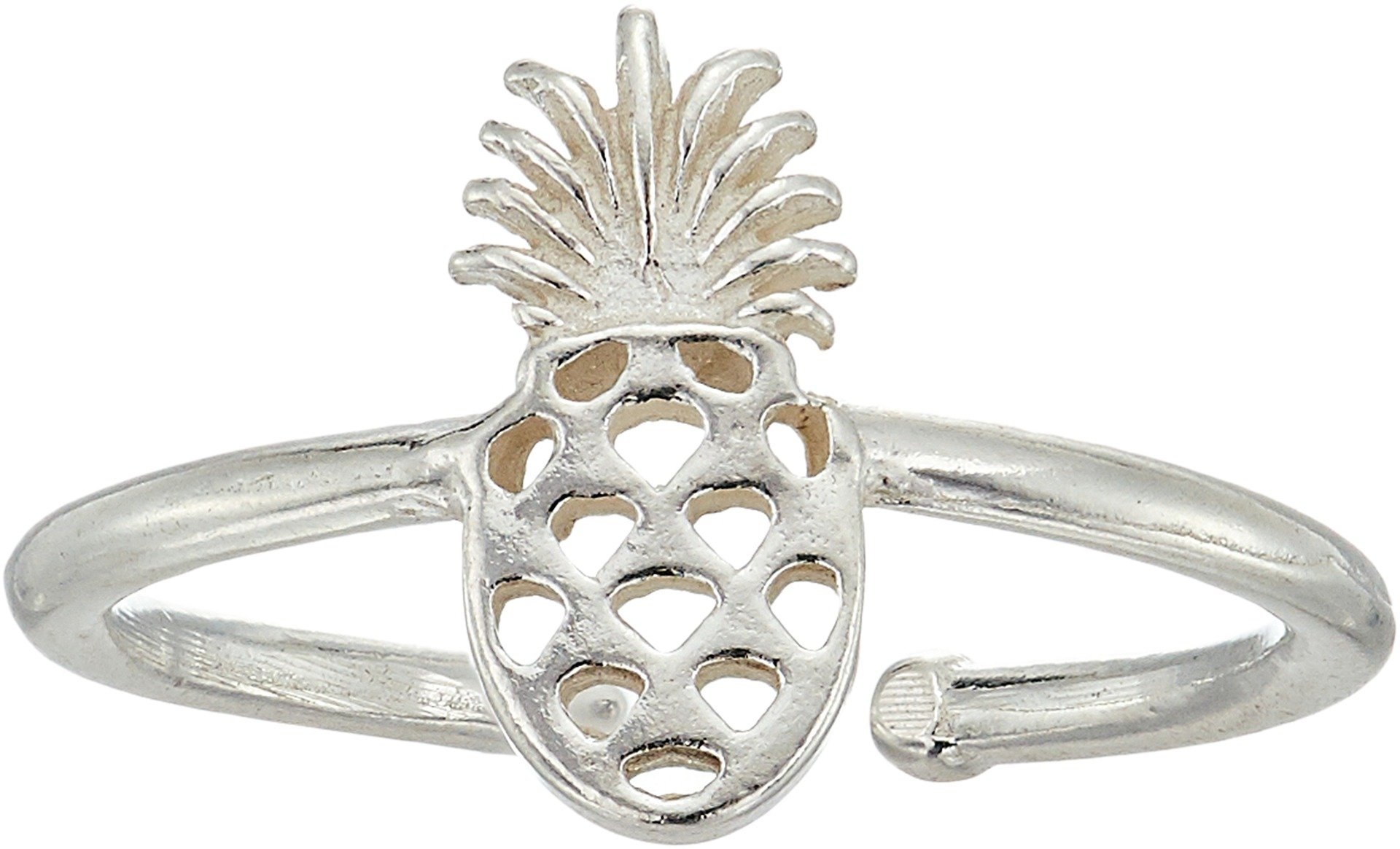 Alex and Ani Path of Symbols Adjustable Ring for Women, Pineapple, 925 Sterling Silver, Fits Ring Sizes 6 to 9