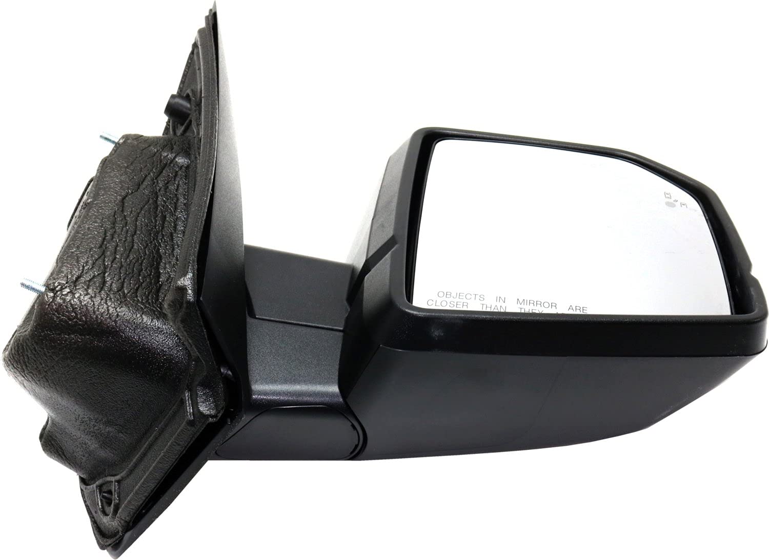 Kool Vue Driver & Passenger Side Power Heated Mirrors for Ford F-150 2015-2019 Power Fold With Signal Light, Blind Spot Monitor; without Memory Textured w/o 360-Degree Cam