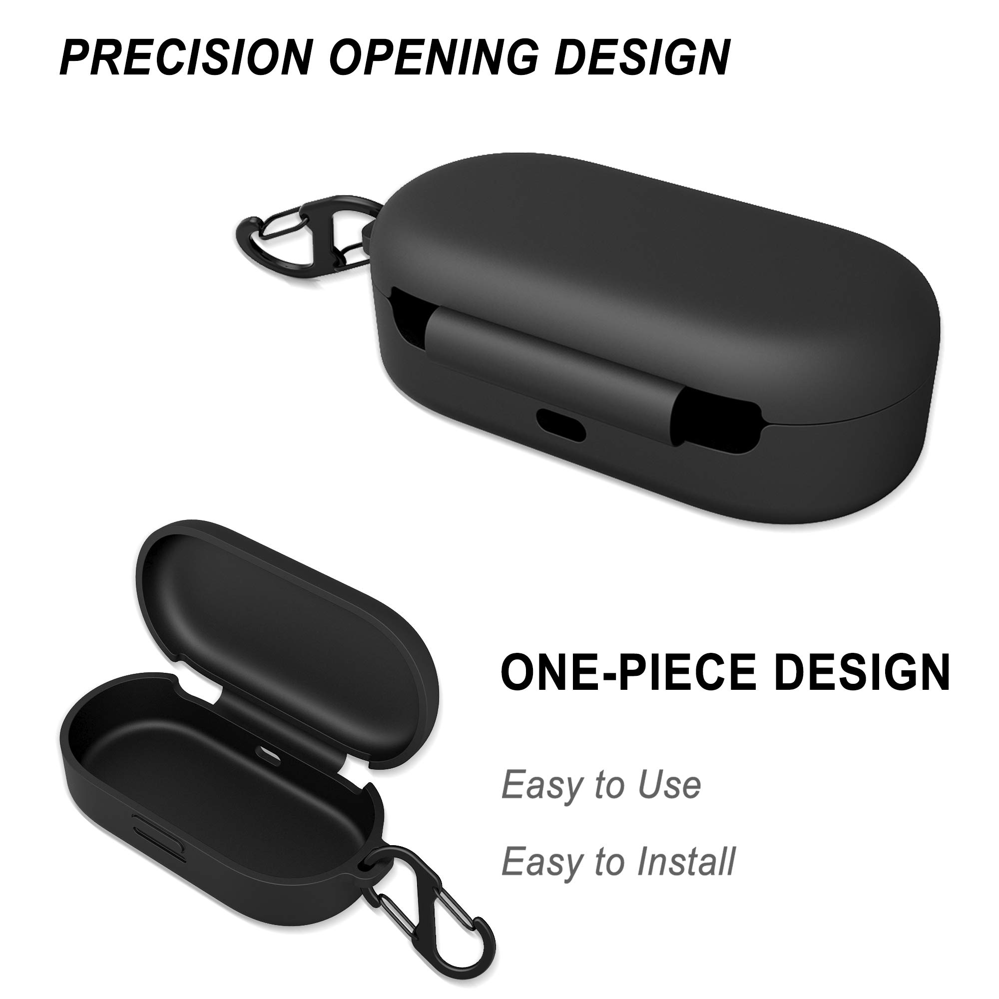 Aotao Compatible with Bose Sport Earbuds Silicone Carrying Case (Not fit for Bose QuietComfort Earbuds), Portable Scratch Shock Resistant Cover (Emerald Green)