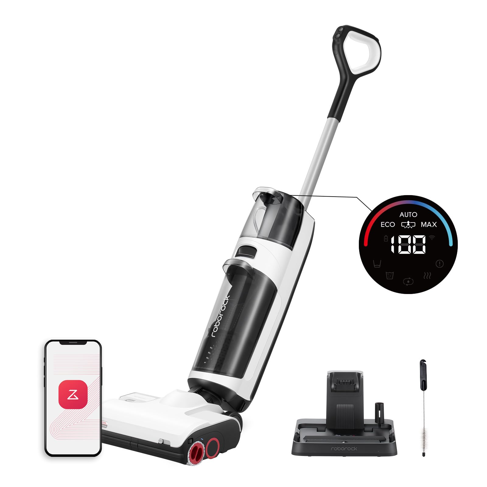 roborock Dyad Pro Wet Dry Vacuum Cleaner with Double Rollers, Cordless Vacuum Mop All in One, Self-Cleaning & Drying System, Floor Cleaner Machine for Mopping Hard Floor, Hardwood, Tile Flooring