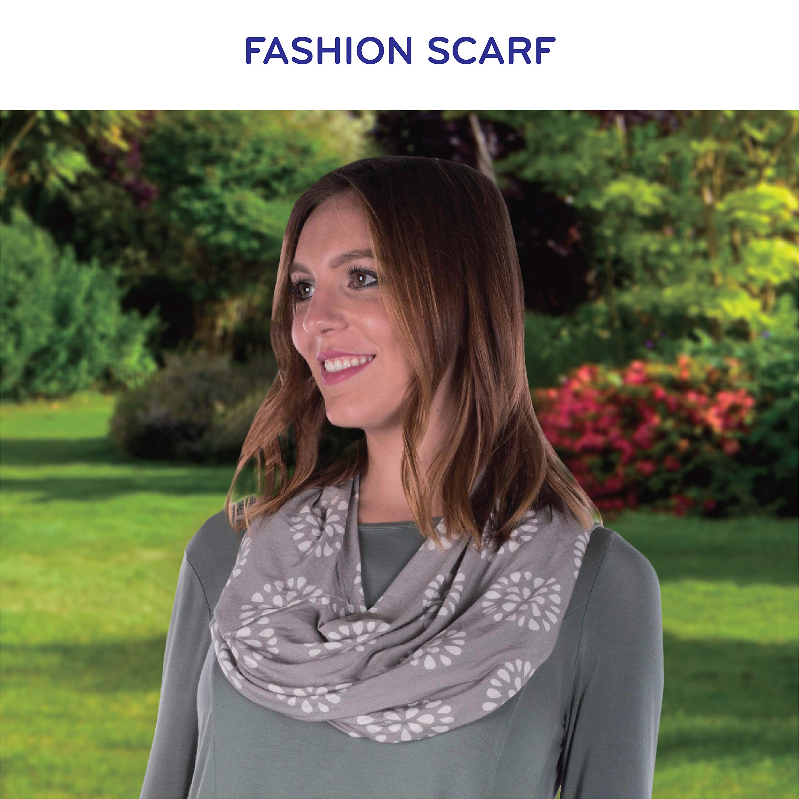 Nuby Carrier Car Seat Cover and Shopping Cart Cover - Multipurpose can be Used as Nursing Cover and Scarf