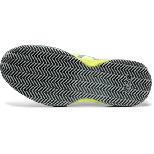 ASICS Women's Gel-Resolution 7 Clay Court Shoes, 7, Safety Yellow/Stone Grey