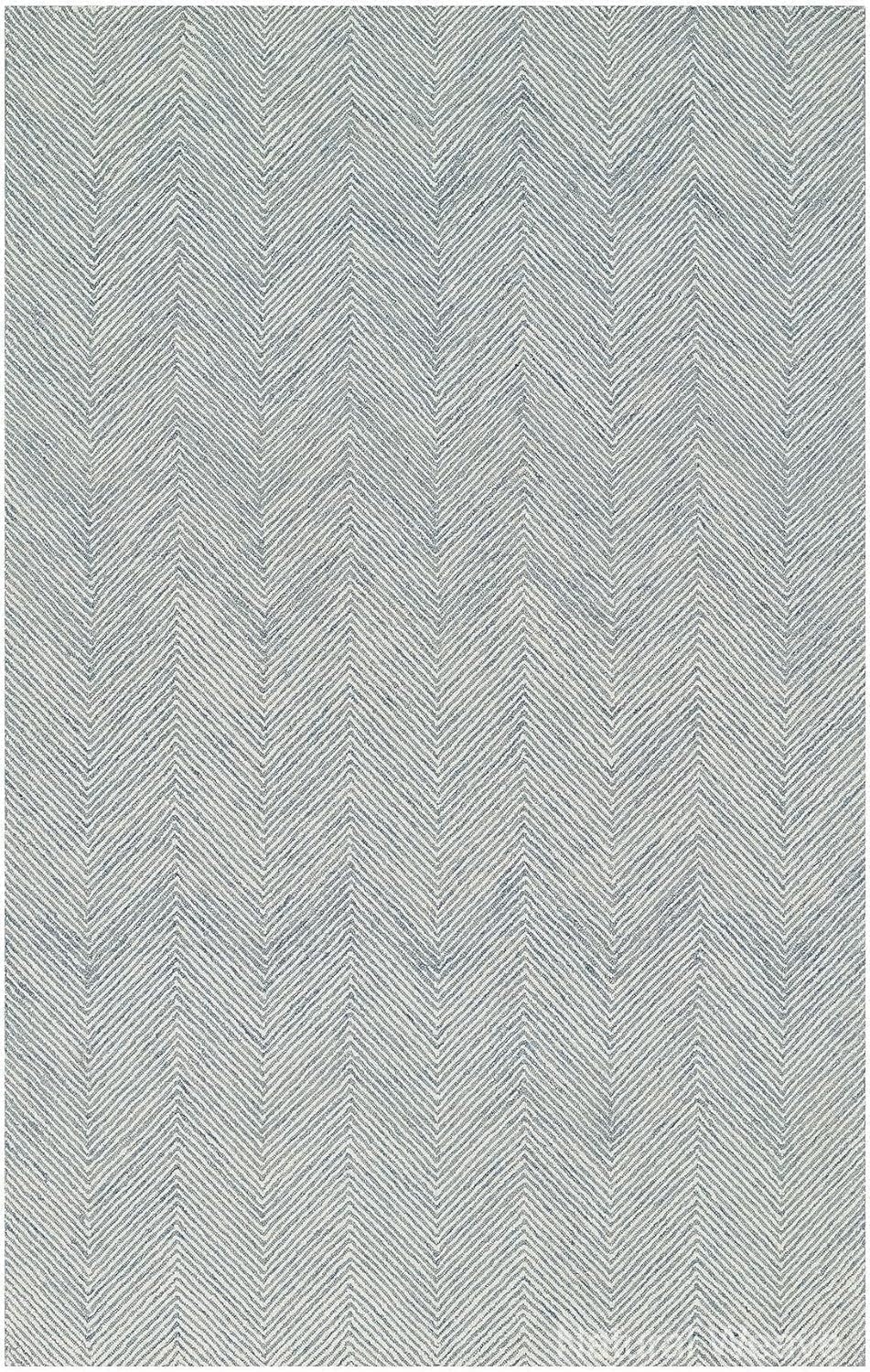 PB Rugs Hand Crafted Modern Rugs and Area Carpets Suitable for Living Room, Bedroom, Dining Room (Blue, 4 x 6 FT)