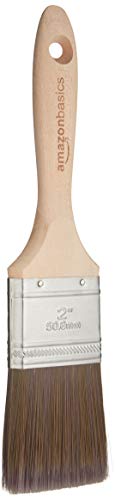 Amazon Basics 2" Flat Edge Master Pro Paint Brush, Brown