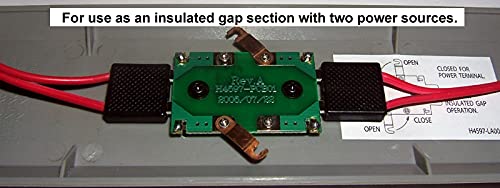 Bachmann Trains - Snap-Fit E-Z TRACK 9" POWER TERMINAL w/INSULATED GAP (2/card) - NICKEL SILVER Rail With Gray Roadbed - HO Scale