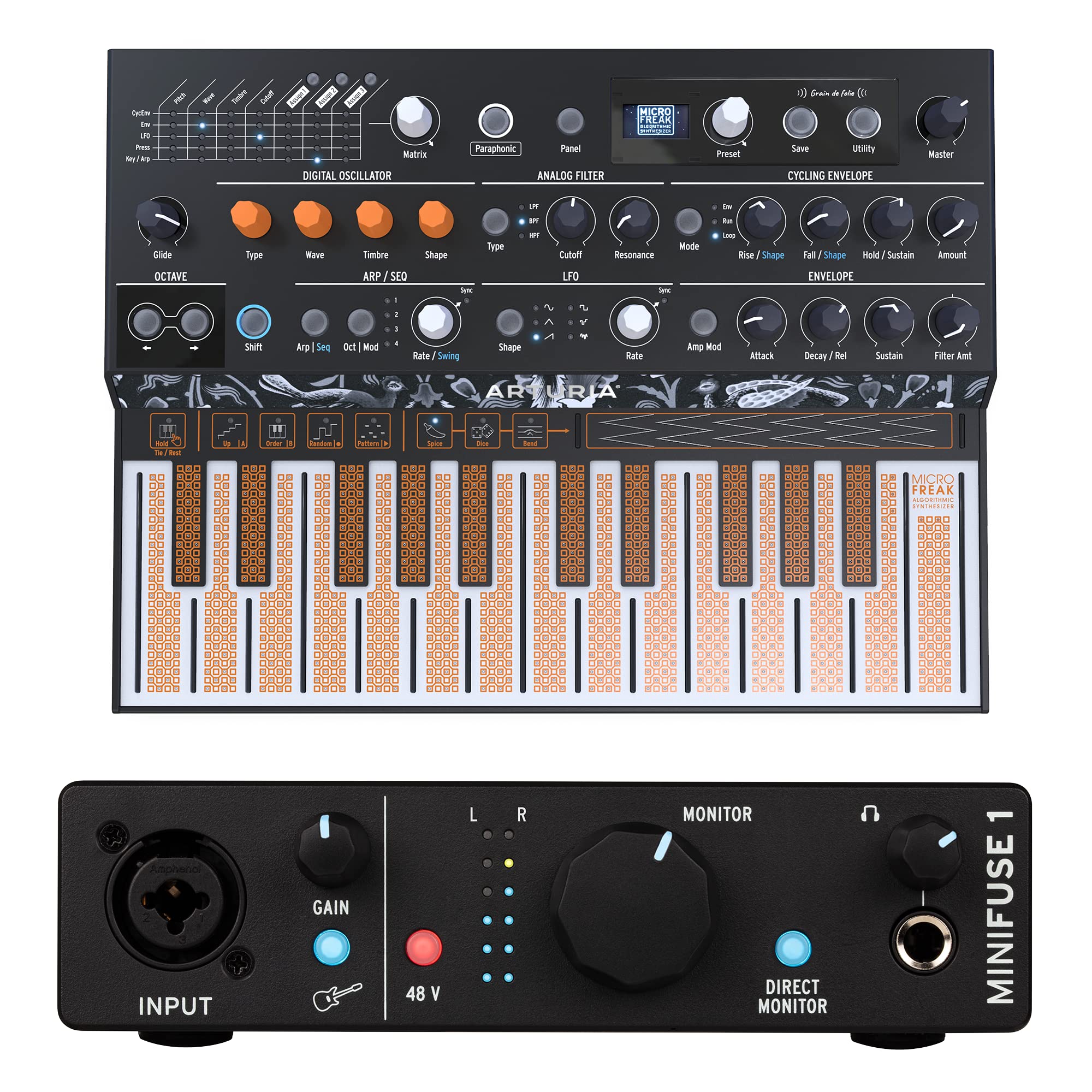 Arturia MicroFreak Synthesizer and MiniFuse 1 Bundle