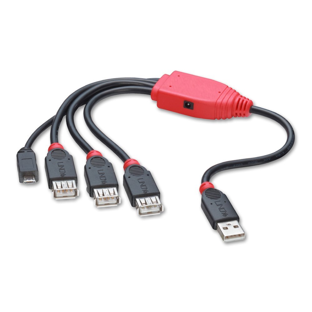 LINDY 4 Port USB 2.0 Cable Hub
