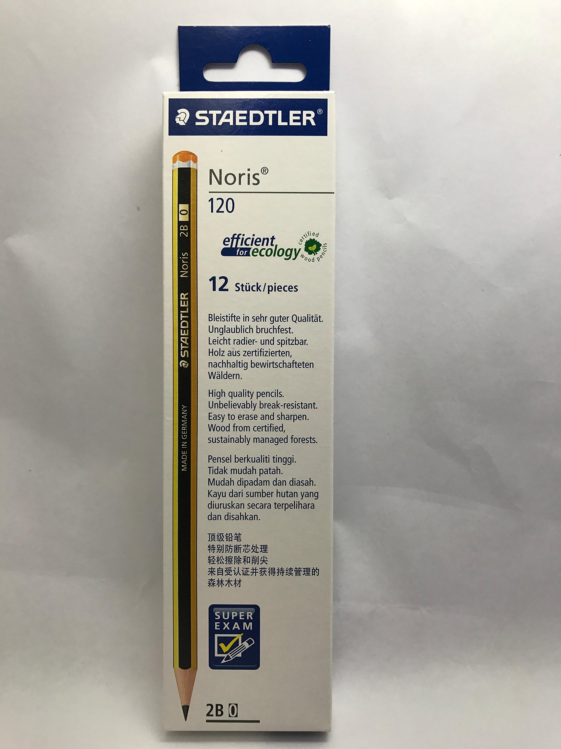 BACK TO SCHOOL | STAEDTLER Noris 120 PREMIUM Office Pencil LEAD Pencils - 2B Grade [Box of 12]