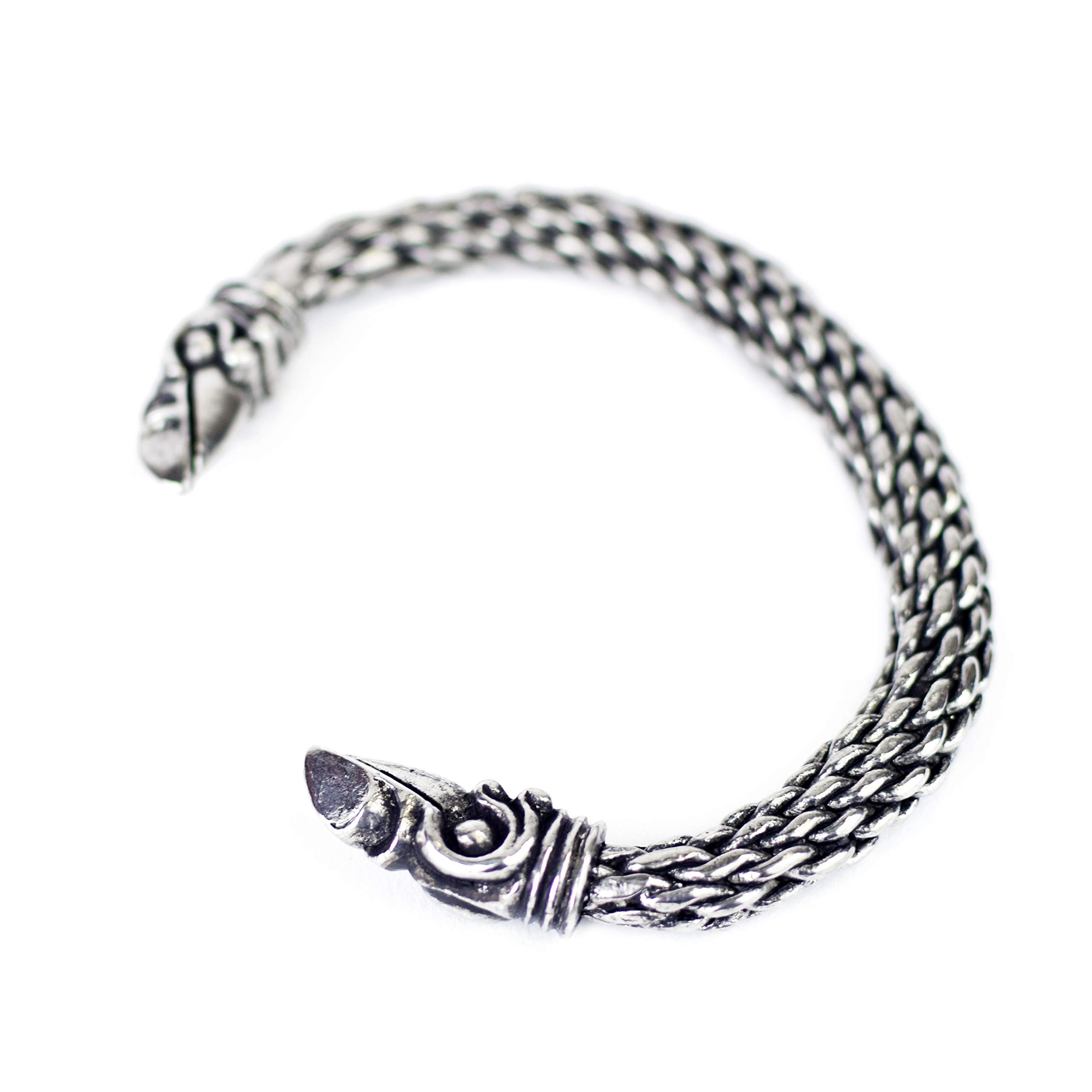 Asgard Large Odin's Raven #2 (Hugnin & Munin) Pewter Bracelet, Viking Pagan Gothic