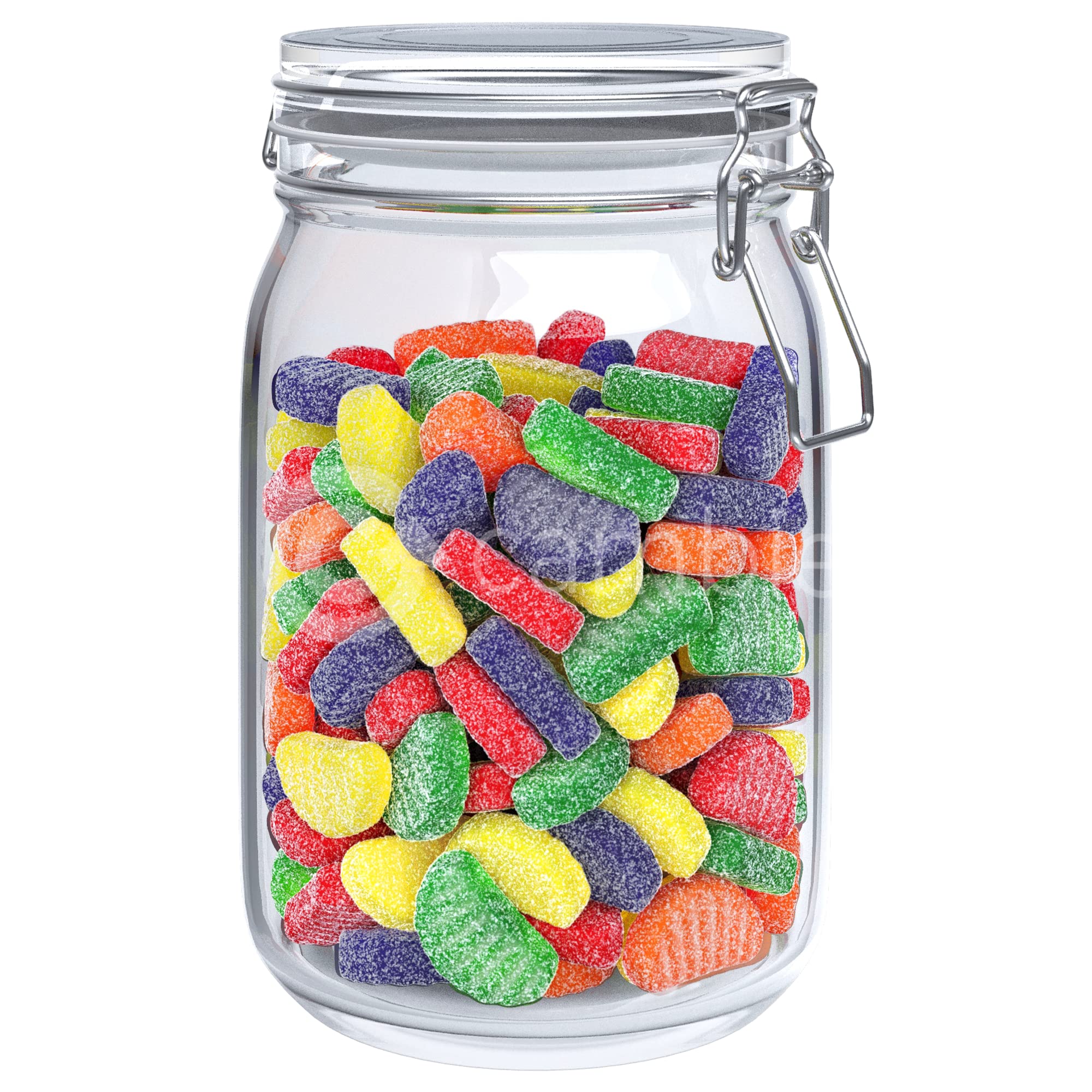 Assorted Fruit Slices Gummy Candy by Cambie | 2 lbs of Fruit Flavored Jellies | Bulk Assorted Fruit Slices Gummy Candy Packaged in a Resealable Pouch | 2 lb