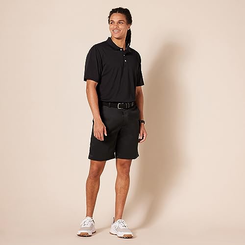 Amazon Essentials Men's Regular-Fit Quick-Dry Golf Polo Shirt - Discontinued Colors, Black, Medium
