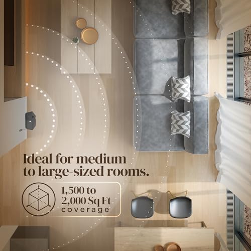 AromaPlan Bluetooth Smart Scent Air Machine for Home + 3 Fragrances– Smart Cold Air Technology, Hotel Collection Diffuser, Waterless Whole House Scent Diffuser with Top Picks Fragrance Kit, Black