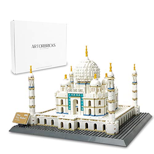 ArtorBricks Architectural Taj Mahal Large Collection Building Set Model Kit and Gift for Kids and Adults, Compatible with Lego (1503 Pieces)
