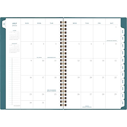 AT-A-GLANCE 2023-2024 Planner, Weekly & Monthly Academic, 5-1/2" x 8-1/2", Small, Signature Lite, Teal (YP20LA12)