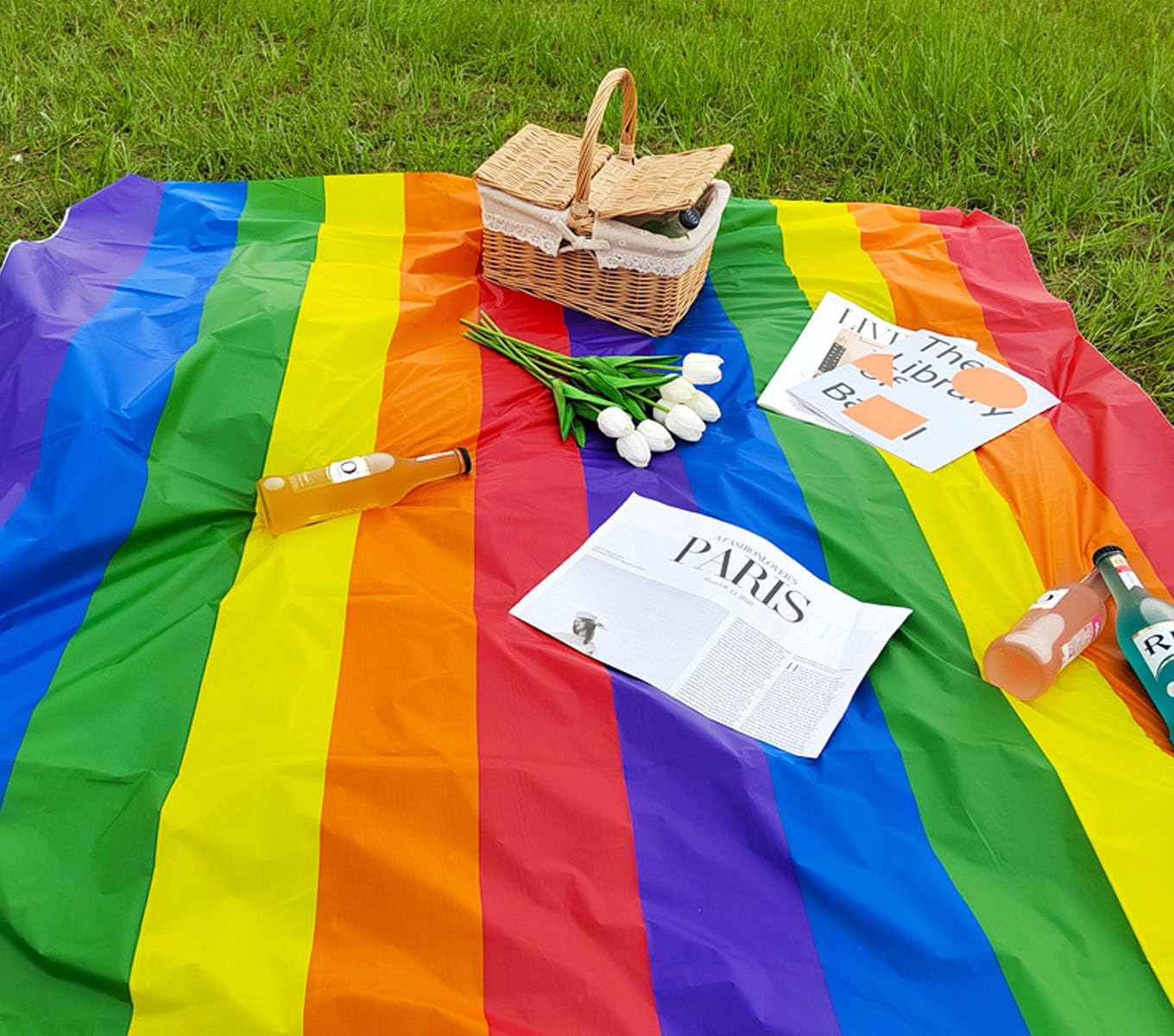 RCFFDL Pride Rainbow Tablecloth, 2 Pack Disposable Table Covers, 54" x 108" Plastic Table Cloth for Rectangle Tables for Wedding, Party, Banquet, Burgunday