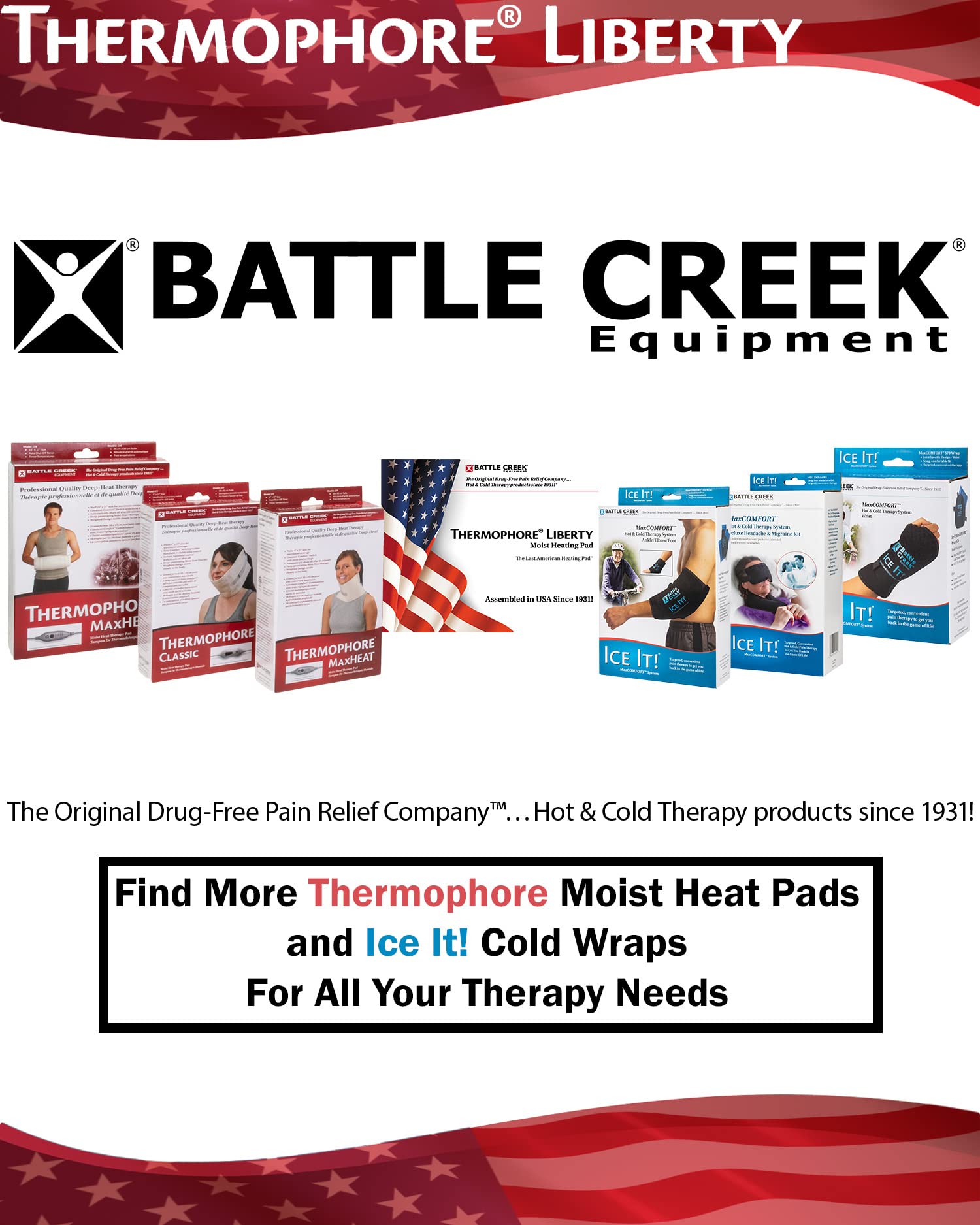 Assembled in The USA - Thermophore Liberty 2 - Moist Heating pad for Arthritis, Back, Neck, Shoulder Pain and Cramps Relief - Electric, 3 Temperature Settings with auto Shut Off, Large 14" x 27"