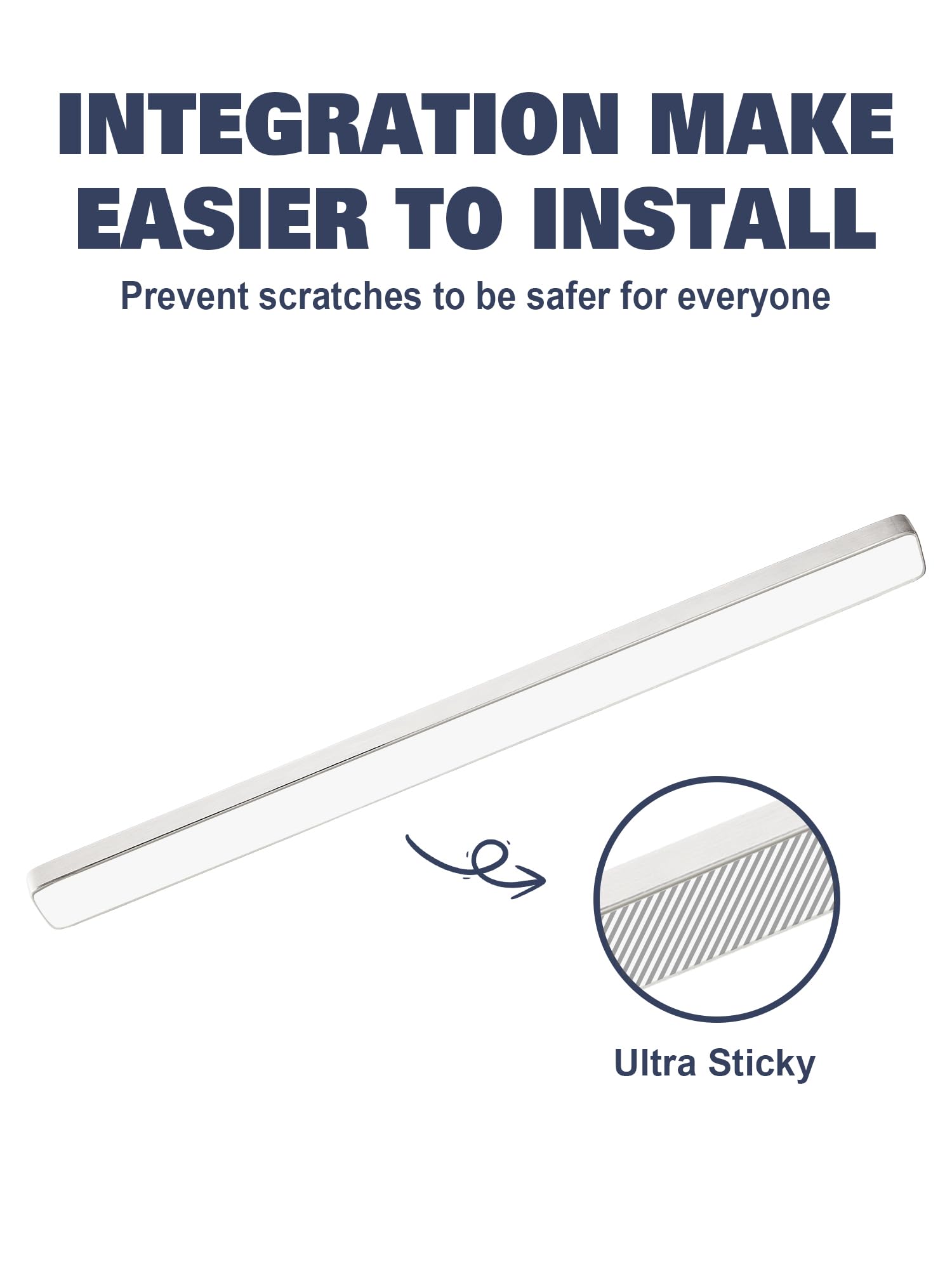 Bronypro 16 Inch Magnetic Knife Holder for Wall, Stainless Steel Knife Magnetic Strip for Refrigerator Mounted Bar, Magnetic Knife Rack for Kitchen Utensil Holder & Tool Holder