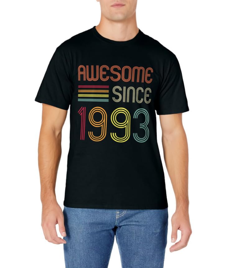 Awesome Since 1993 31st Birthday Retro T-Shirt