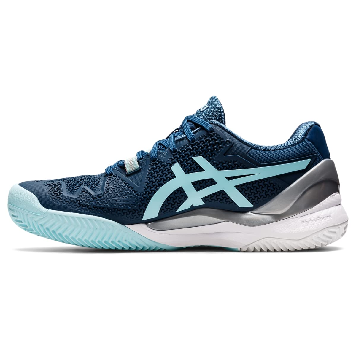 ASICS Women's Gel-Resolution 8 Tennis Shoes, 7M, Sunrise Red/Eclipse Black