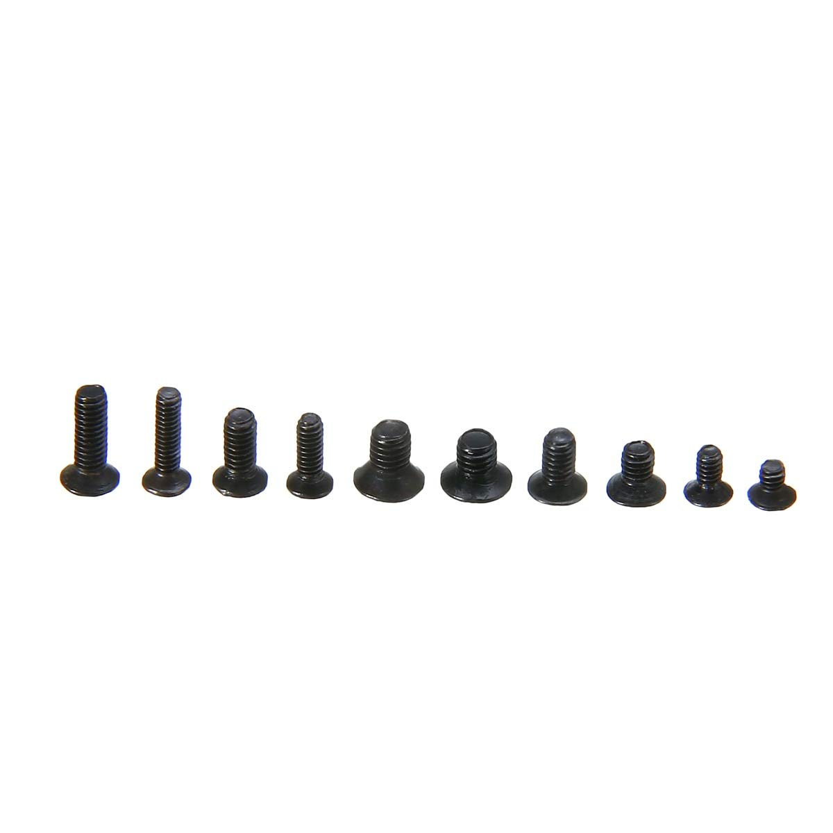 Ochoos 500 Pieces/Set Black Laptop Screw Alloy Steel Laptop Computer Screws Set Compatible with All Universal Laptop to Repair
