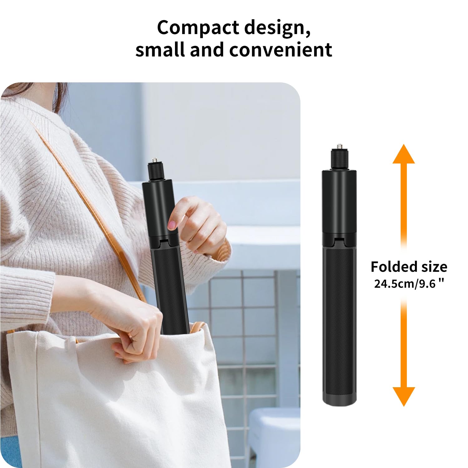 Auto Face Tracking Tripod for TIK Tok Vlog, No App Required, 360° Rotation Face Body Track Selfie Stick Phone Camera Mount, Rechargeable Wireless Smart Shooting Holder for Live Videos