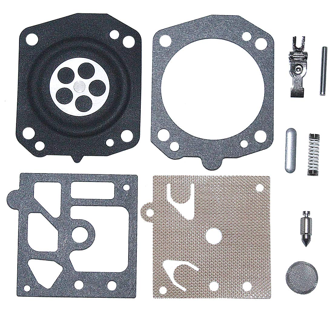 AUMEL 503818001 Heavy Duty HD Air Fuel Filter Line Kit For Husqvarna 372 372XP w/Walbro K10-HD Carburetor Repair Kit.