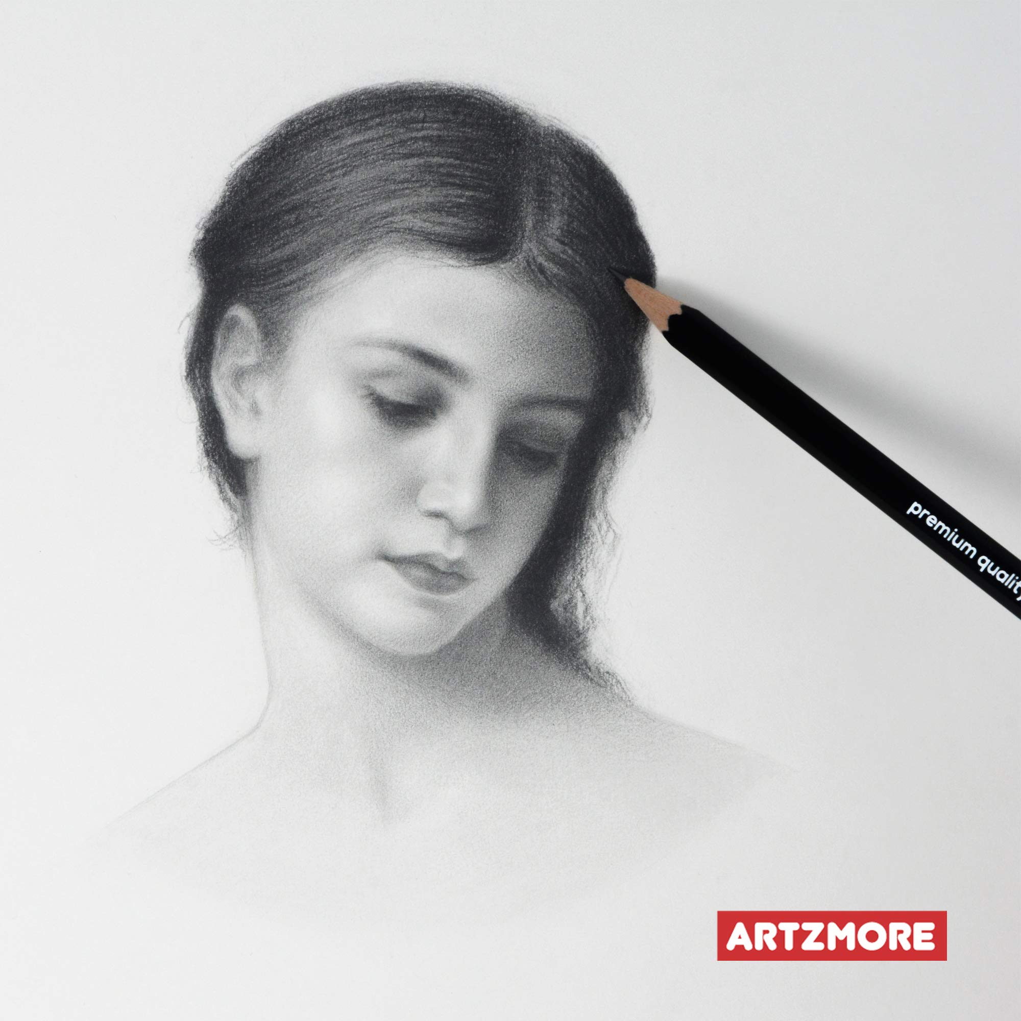 Artzmore Drawing Pencils Set - 12 Piece Sketching Pencils, Graphite Pencils, Shading Pencils for Sketching, Art Pencils for Drawing and Shading, Sketch Pencils for Drawing, Drawing Pencils for Artists