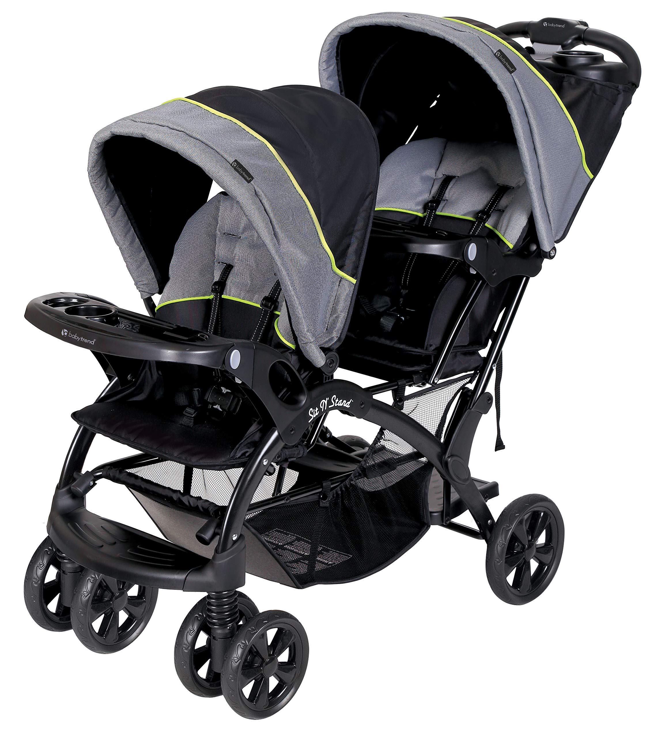 Baby Trend Sit N' Stand Double Stroller - Pistachio