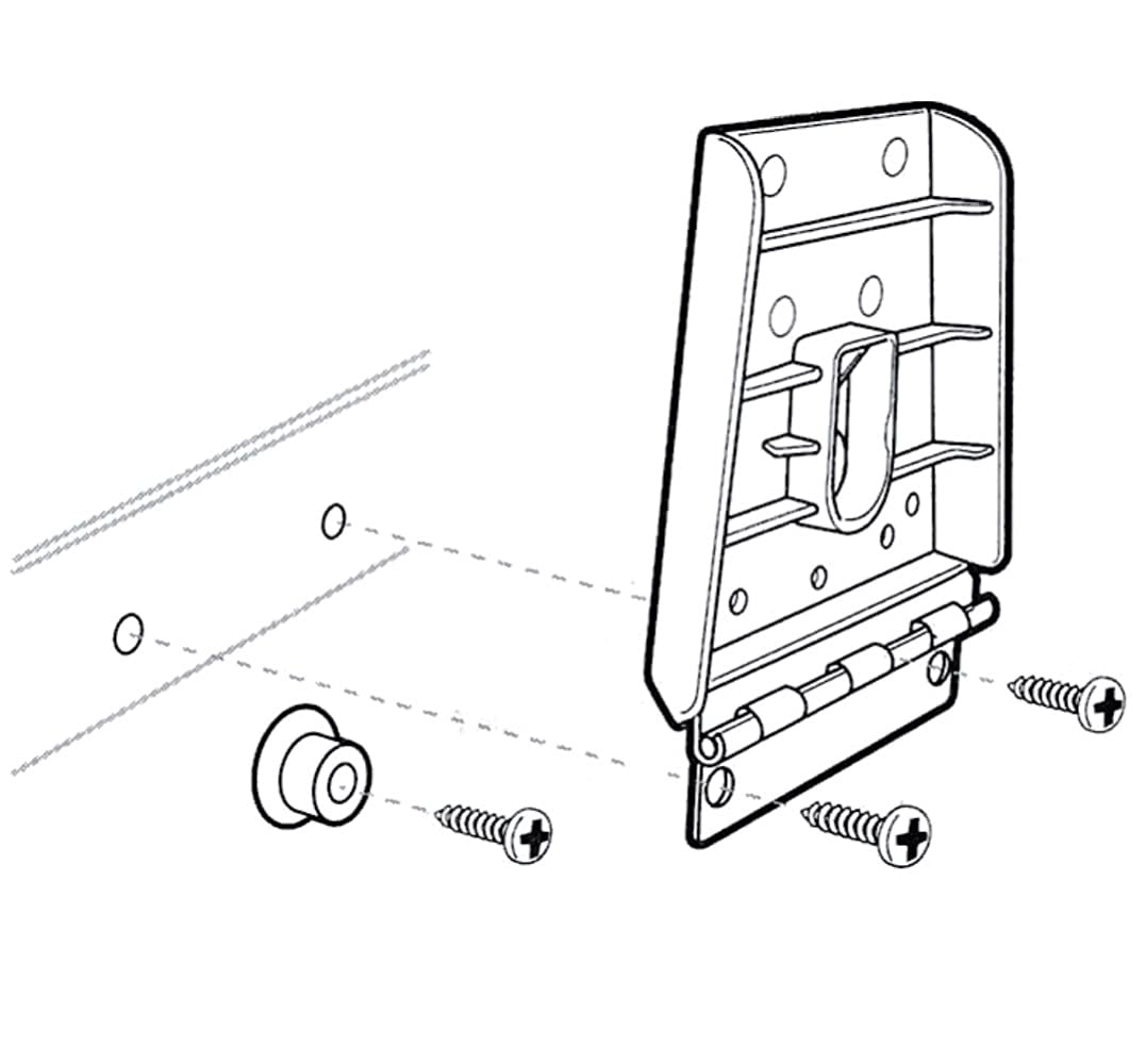 Igloo Cooler Stainless Steel Latch and Single-Screw Attachment Post, 2-Pack