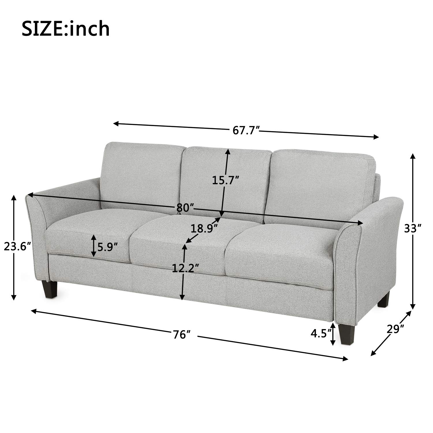 arper&Bright Designs Living Room Sets Furniture Armrest Sofa Single Chair Sofa Chair 3-Seat Sofa