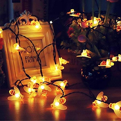 LIUPENGWEI Solar Led Fairy Lights String Light 8 Flashing Mode Outdoor/Indoor Decorative Light for Garden Home Wedding Party Christmas Halloween Decoration Lights String Garden Ghost Light