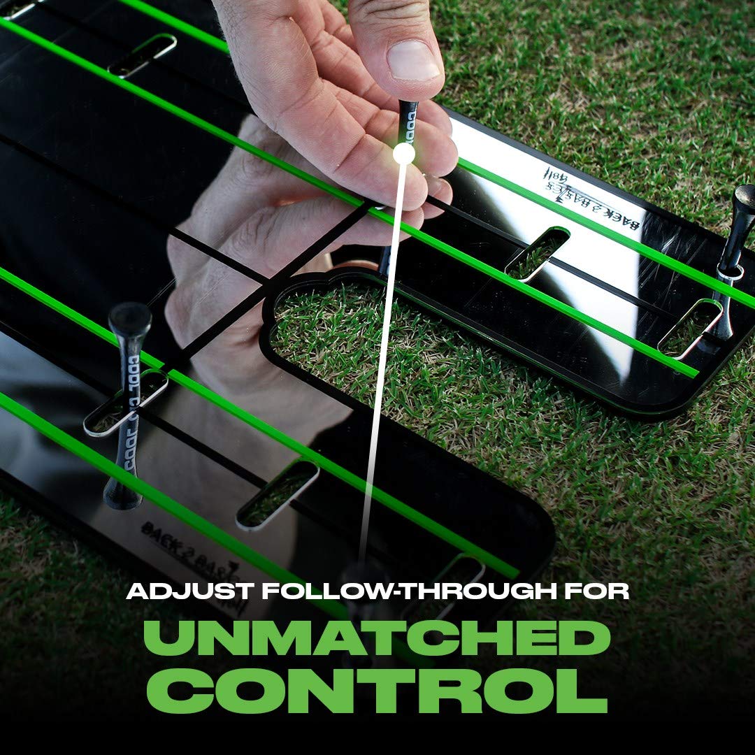 Back 2 Basics Golf | Universal Golf Putting Alignment Mirror | Golf Training Aids | Putt Like a Pro | Golf Training Equipment | For Outdoor Putting Green or Indoor Putting Mat | Golf Swing Trainer Aid