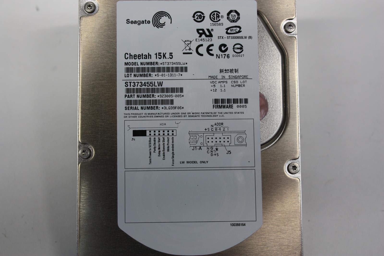 Seagate 73GB 15000rpm Cheetah 15K.5 68 Pin SCSI Internal Hard Drive - ST373455LW