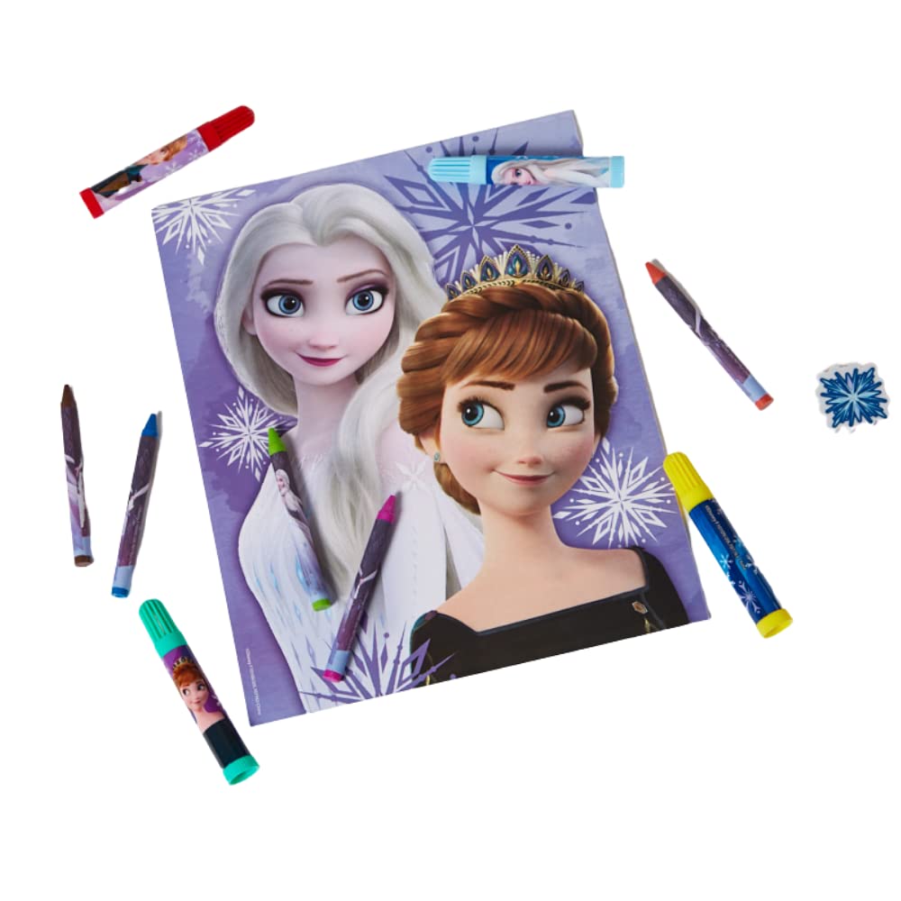 Disney Frozen 2 Elsa and Anna Kids Coloring Art and Sticker Set, 30 Pcs.