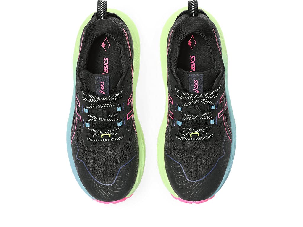 ASICS Women's Trabuco Max 2 Running Shoes, 8, Black/HOT Pink