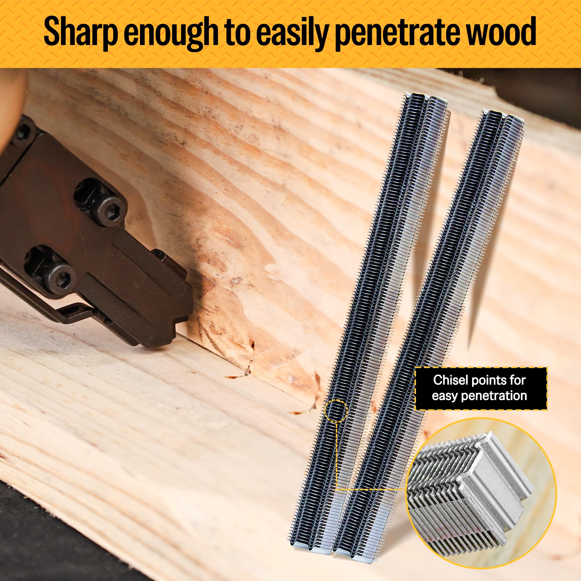 meite MC1238 1/2-Inch Crown Wide by 3/8-Inch Length Micro Corrugated W Fastener Staples 14,000 Pieces/Case