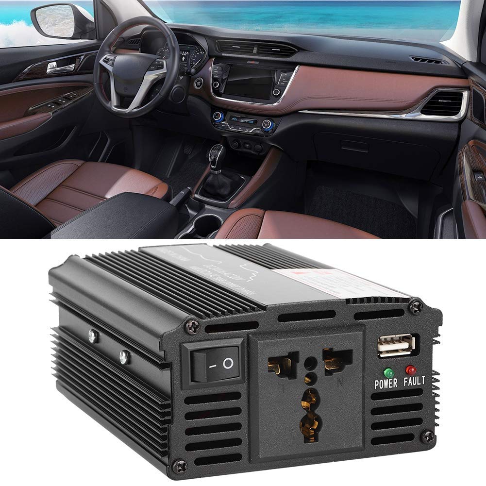 Aramox Inverter, 3000W 24V to 220V Car Inverter Modified Sine Converter Black
