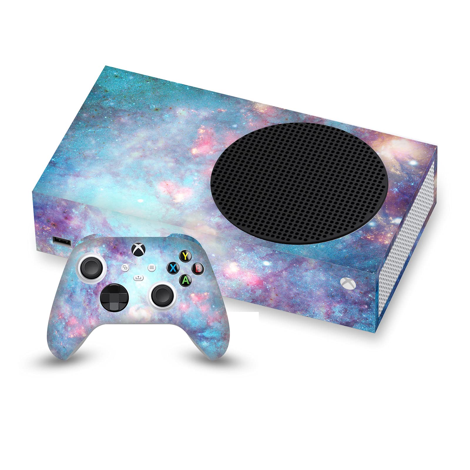 Head Case Designs Officially Licensed Barruf Abstract Space 2 Art Mix Vinyl Sticker Gaming Skin Decal Cover Compatible With Xbox Series S Console and Controller Bundle