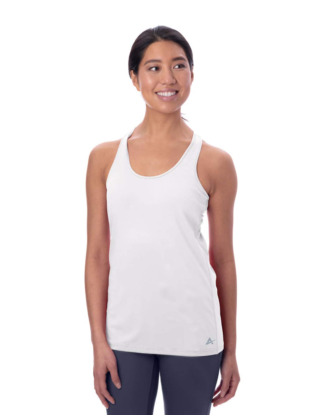 Arctic Cool Women's Tank Instant Cooling Moisture Wicking Performance UPF 50+ Tank Top | Lightweight Breathable Tank for Running, Workout, Exercise, Yoga, Fishing, Arctic White, L