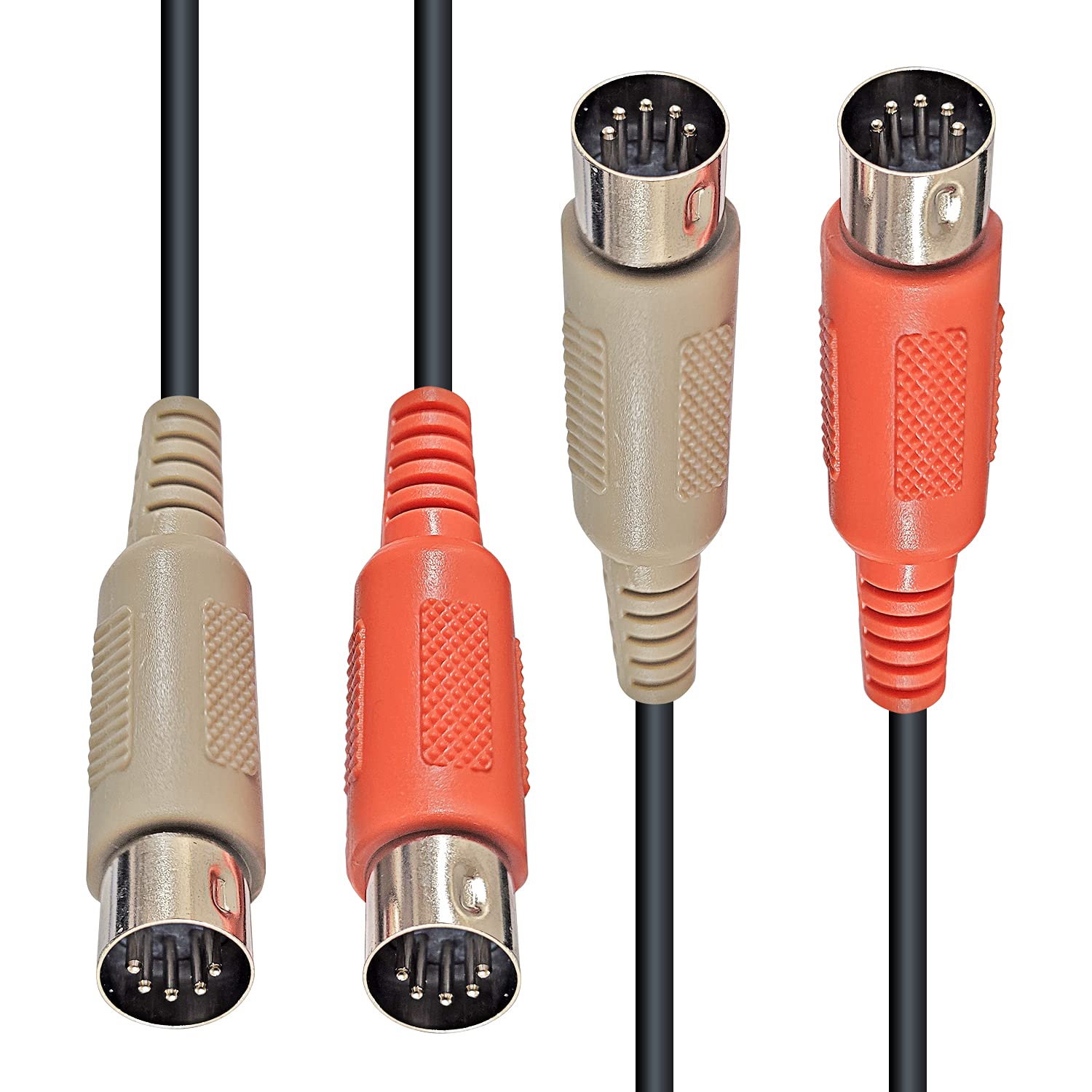 AxcessAbles MID-203 Dual Midi Cable 5 Pin To Same - 3 M.