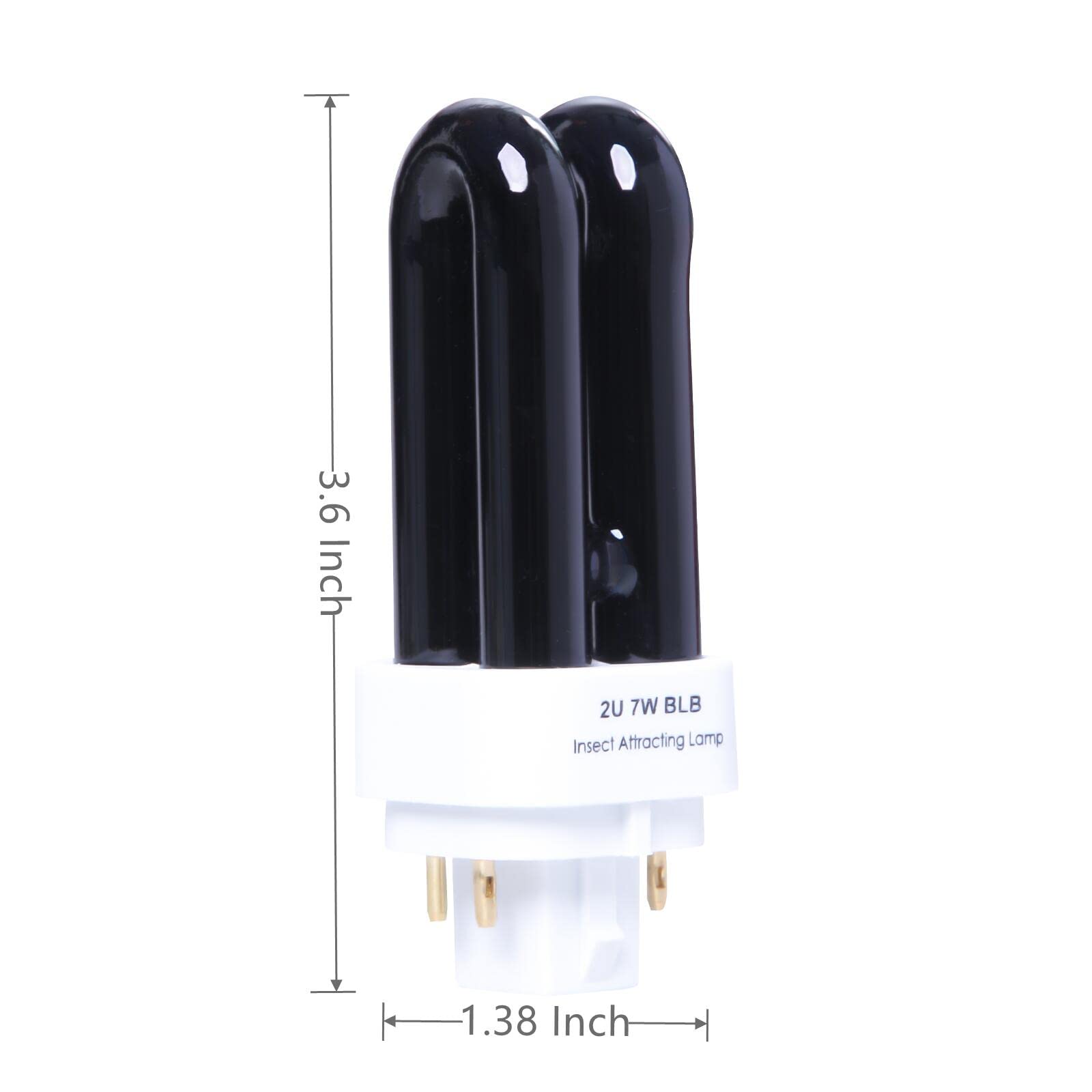 amgolibi 41050 Replacement Light Bulb 7 Watt for Dynatrap DT1050 DT1100 DT1200 3.6 Inches Overall Length 2 Pack